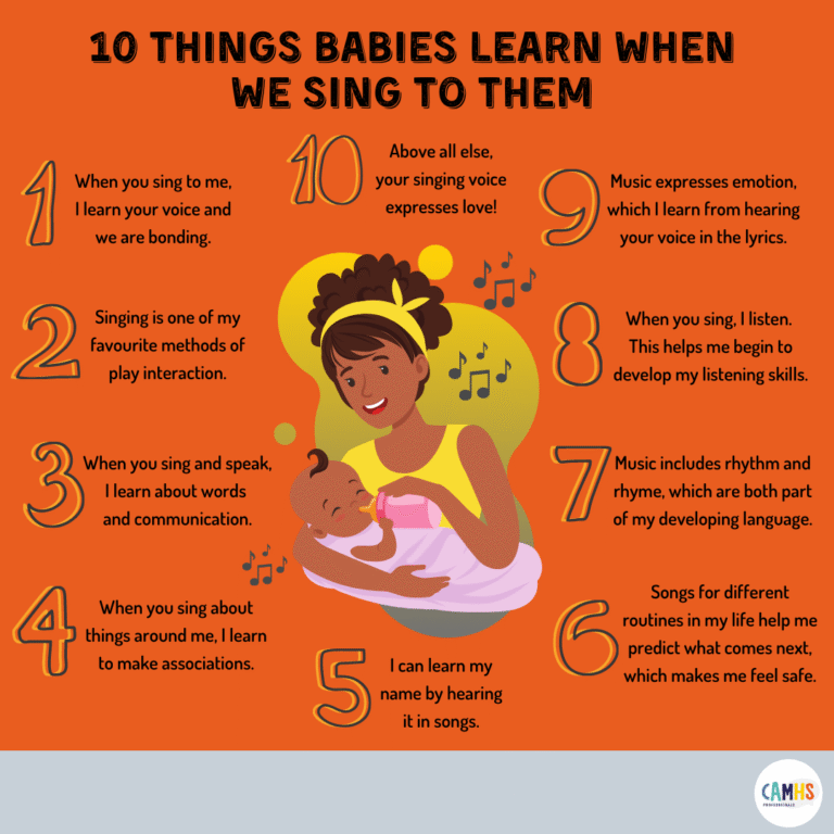 10 THINGS BABIES LEARN WHEN WE SING TO THEM ? - CAMHS Professionals